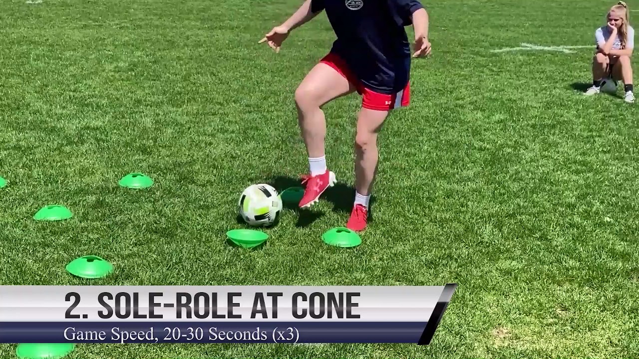Stay at Home Training: Technical Dribbling Through Cones - YouTube