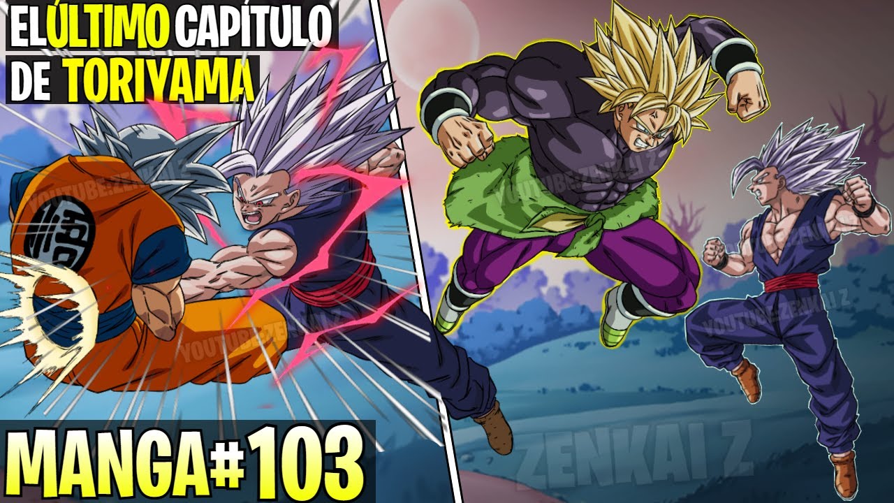 DBS MANGA 103: GOHAN BEAST SUPERA al ULTRA INSTINTO! | BROLY VS GOHAN ...