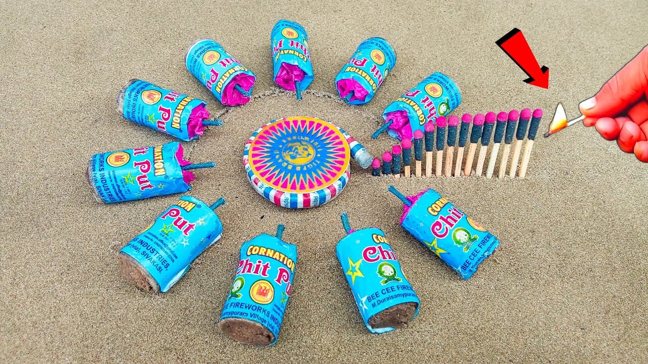 Lot Of Diwali Chit Put Vs Ground Chakkar Vs Matchstick Chain Reaction ...