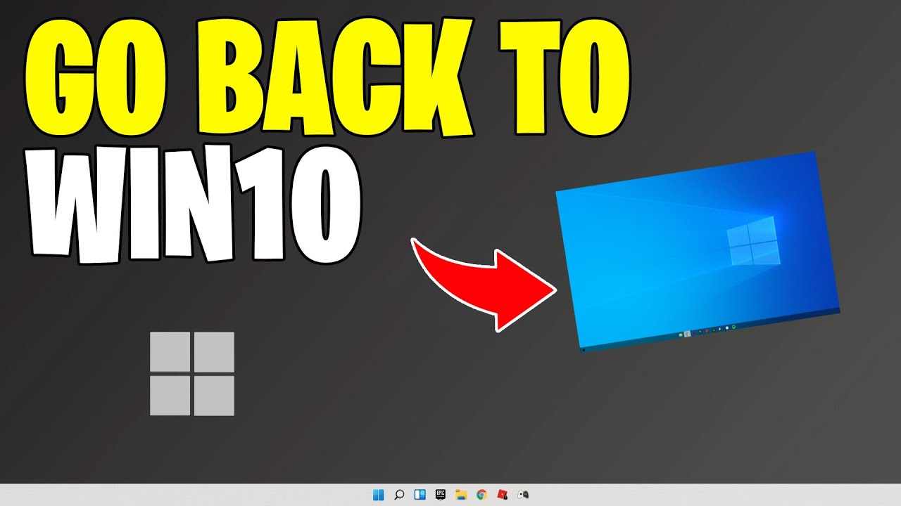 Go back to windows 10 on 6 minutes *win11* - YouTube