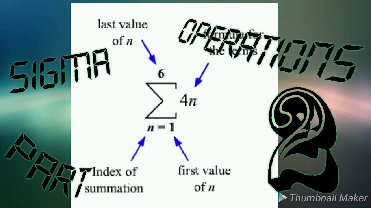 Sigma operations part 2 - YouTube
