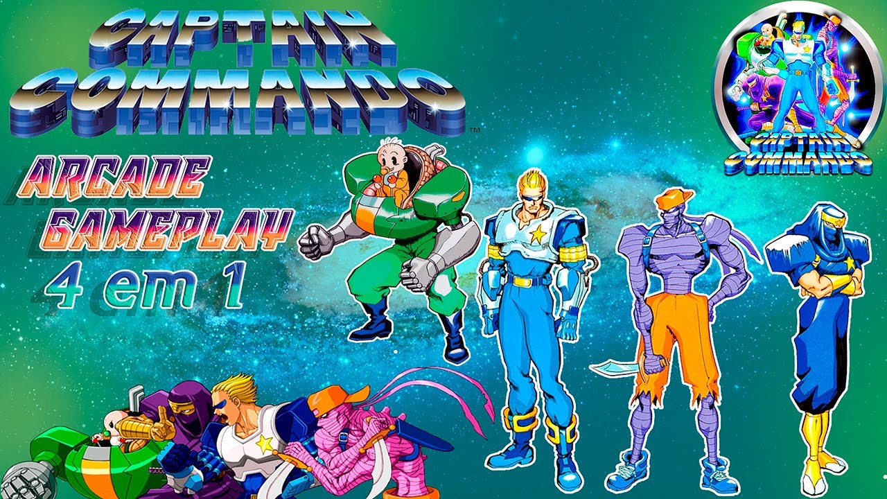 (GAMEPLAY) CAPTAIN COMMANDO ARCADE 4 EM 1 - YouTube