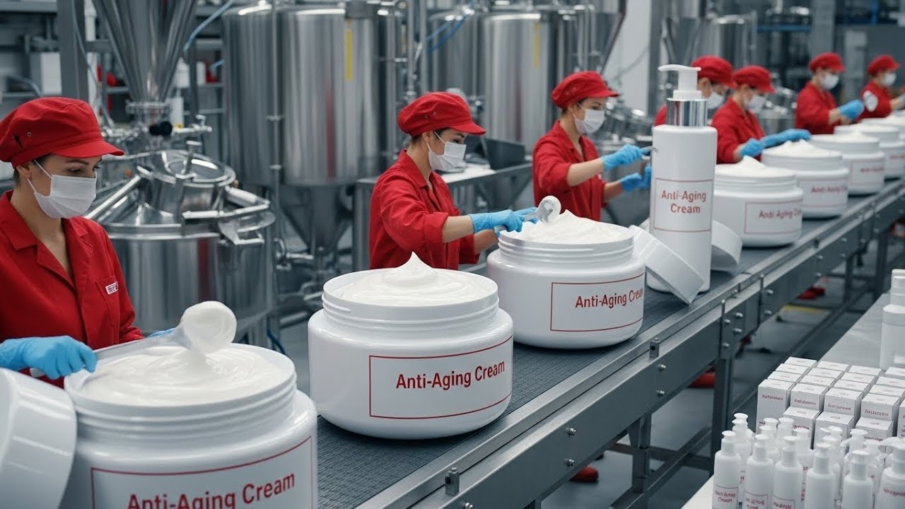 How Anti-Aging Cream Is Made In Factory | Full Manufacturing Process ...