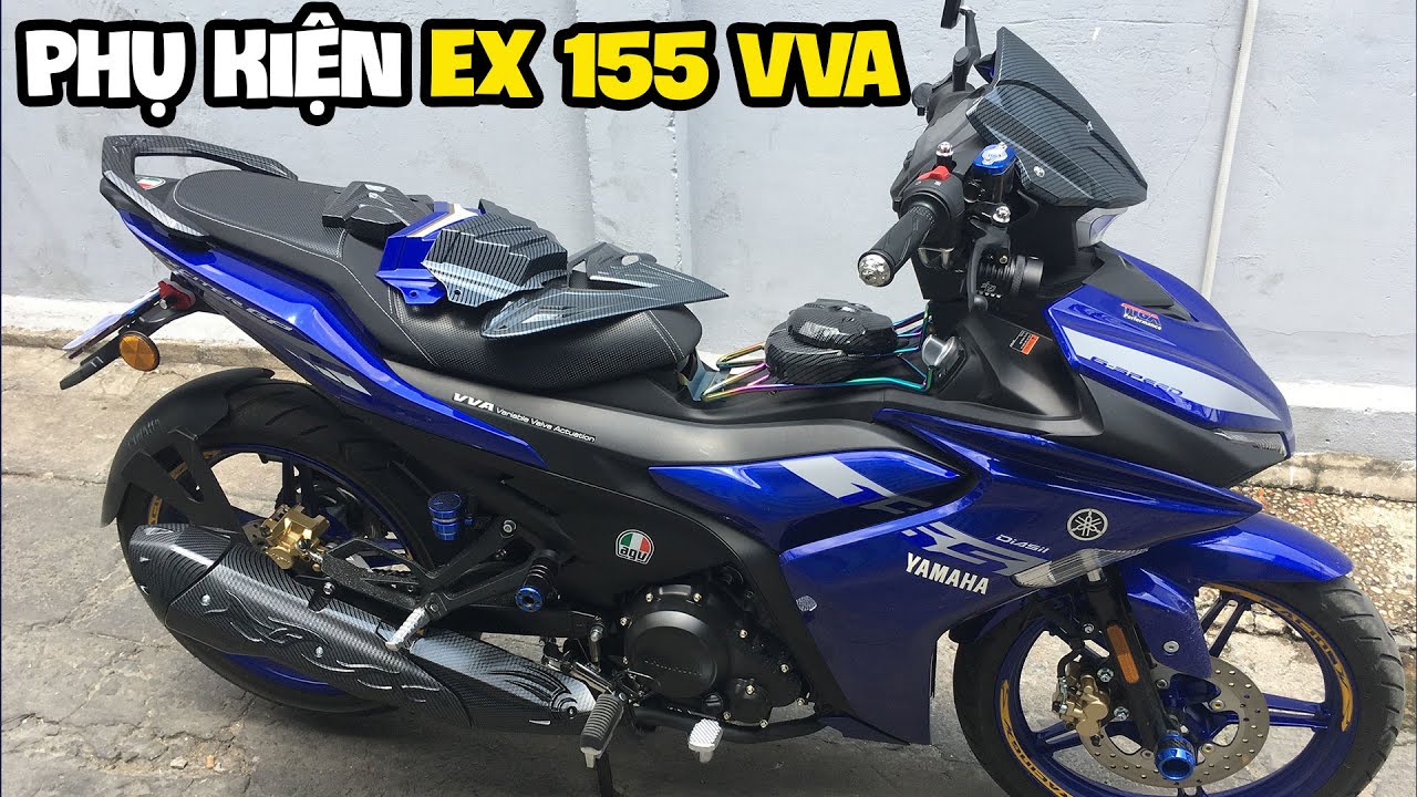 Ex 155 vva độ đẹp với phụ kiện cacbon ốp pô mão - phụ kiện đồ chơi ...