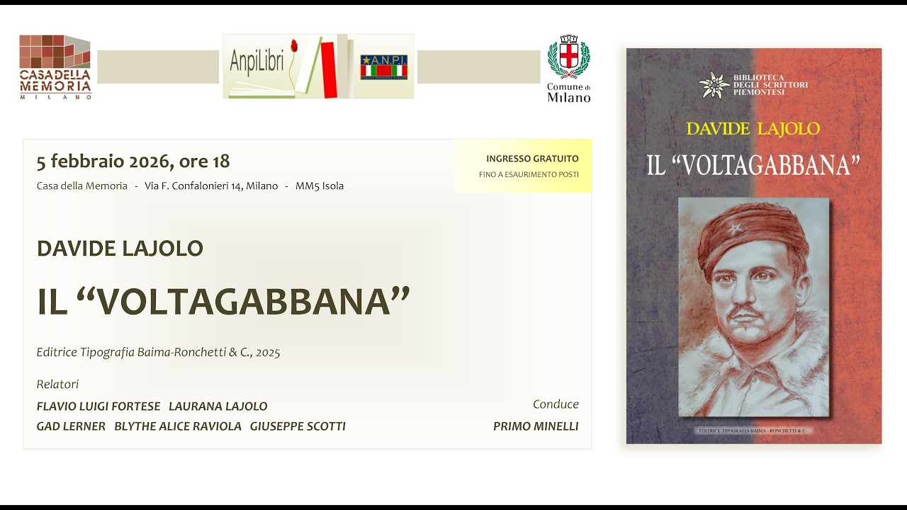 "Il VOLTAGABBANA" di Davide Lajolo con FORTESE, LAJOLO, LERNER, MINELLI ...