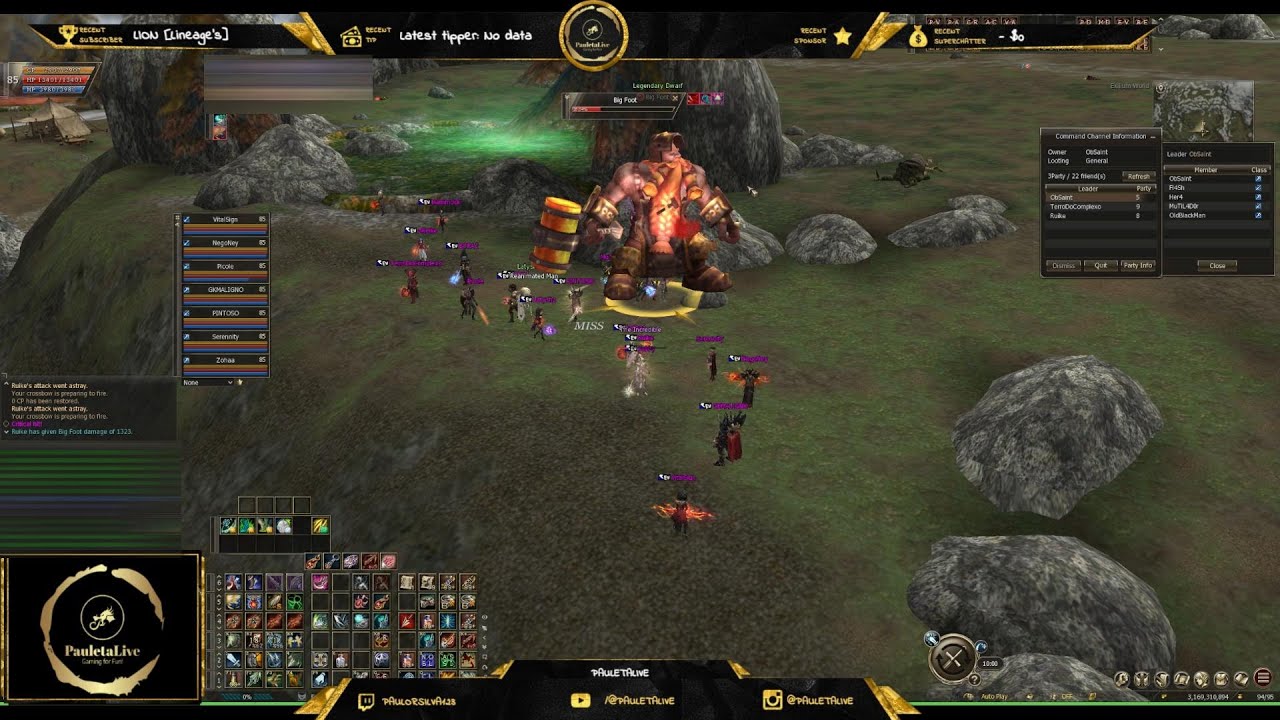 L2 Exilium PvP - June 17 - PvP Big Foot - YouTube