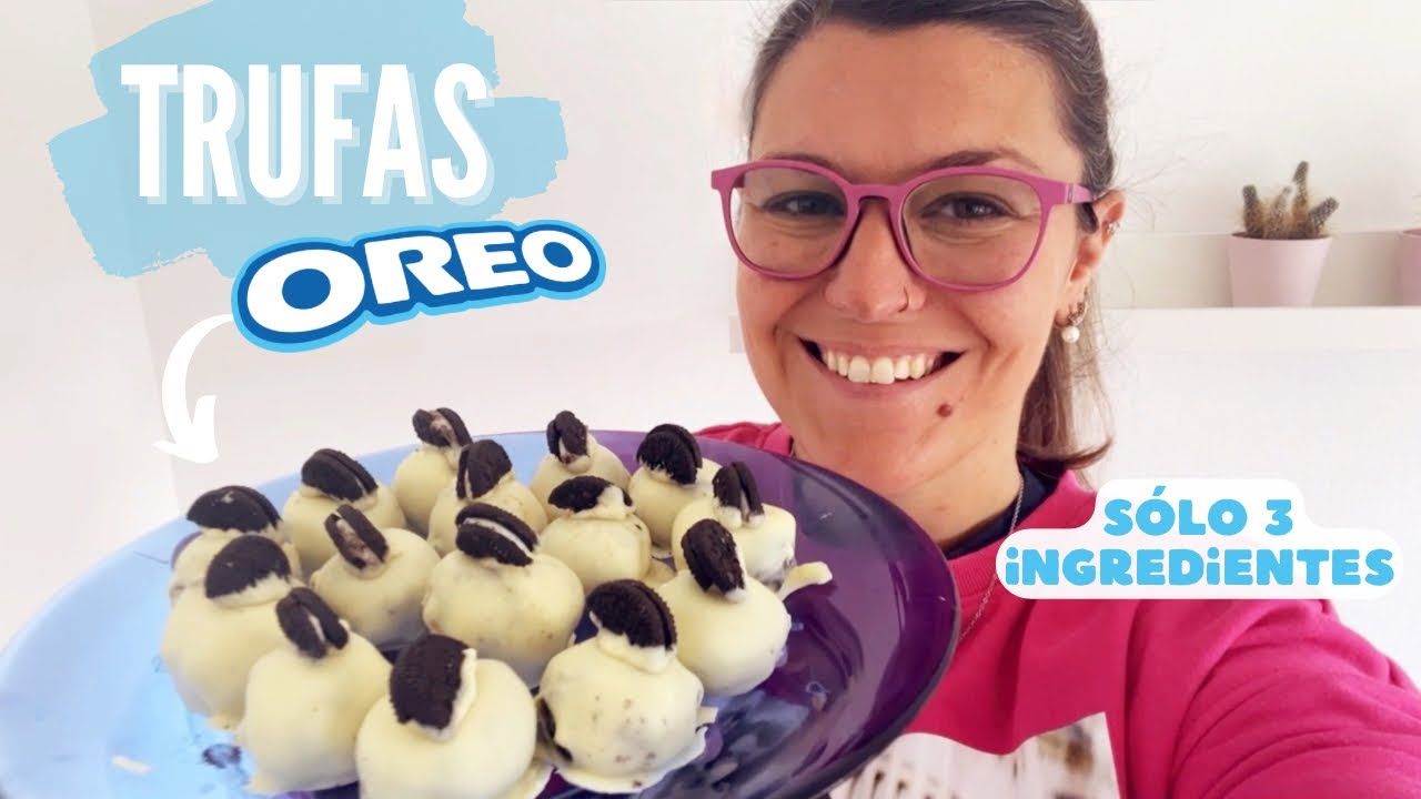 TRUFAS de OREO con tan SÓLO 3 INGREDIENTES *Postres Fáciles y Rápidos ...