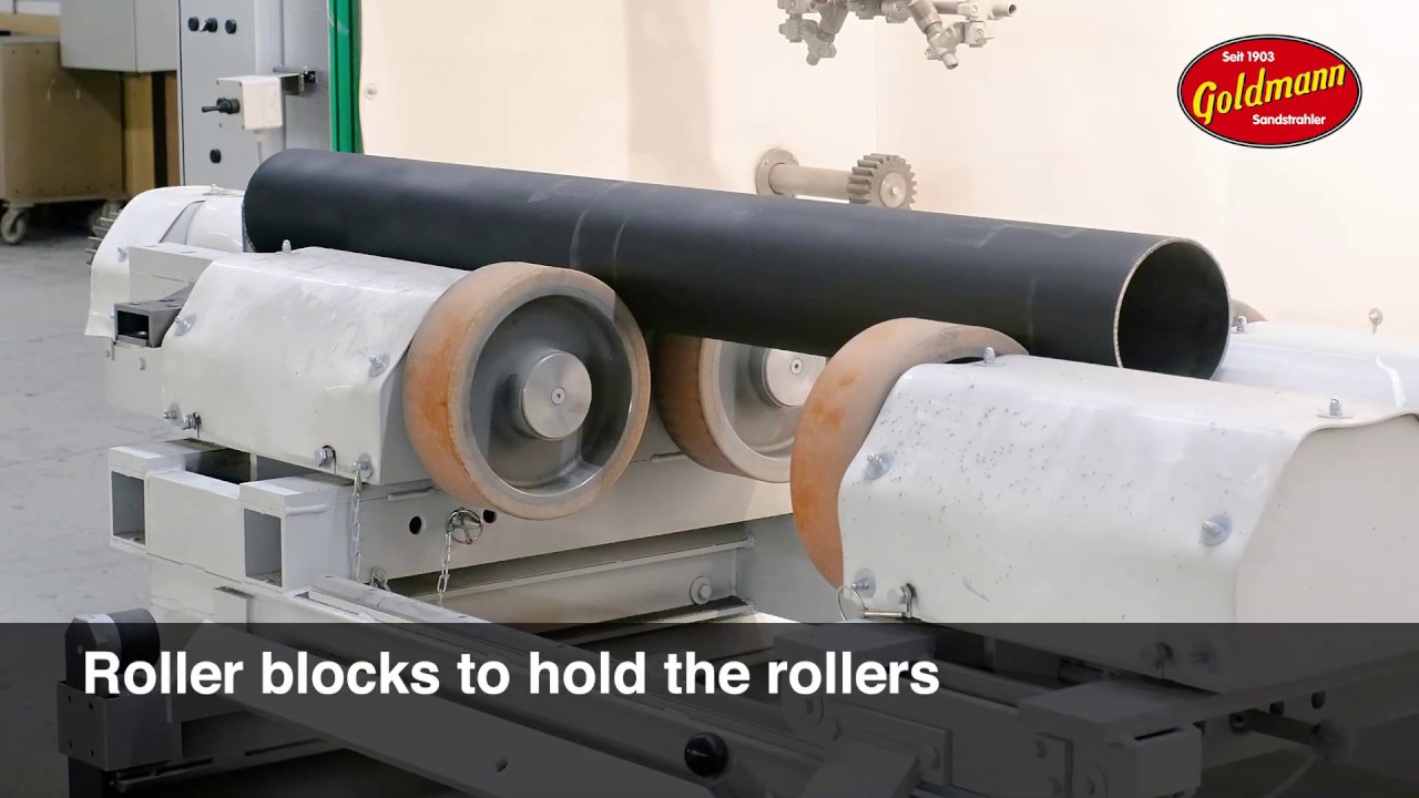 Goldmann Roller blasting machine - YouTube