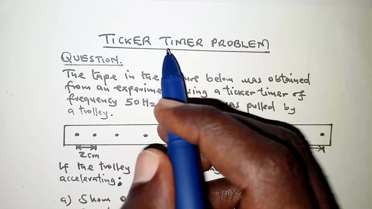 Ticker timer / physics - YouTube