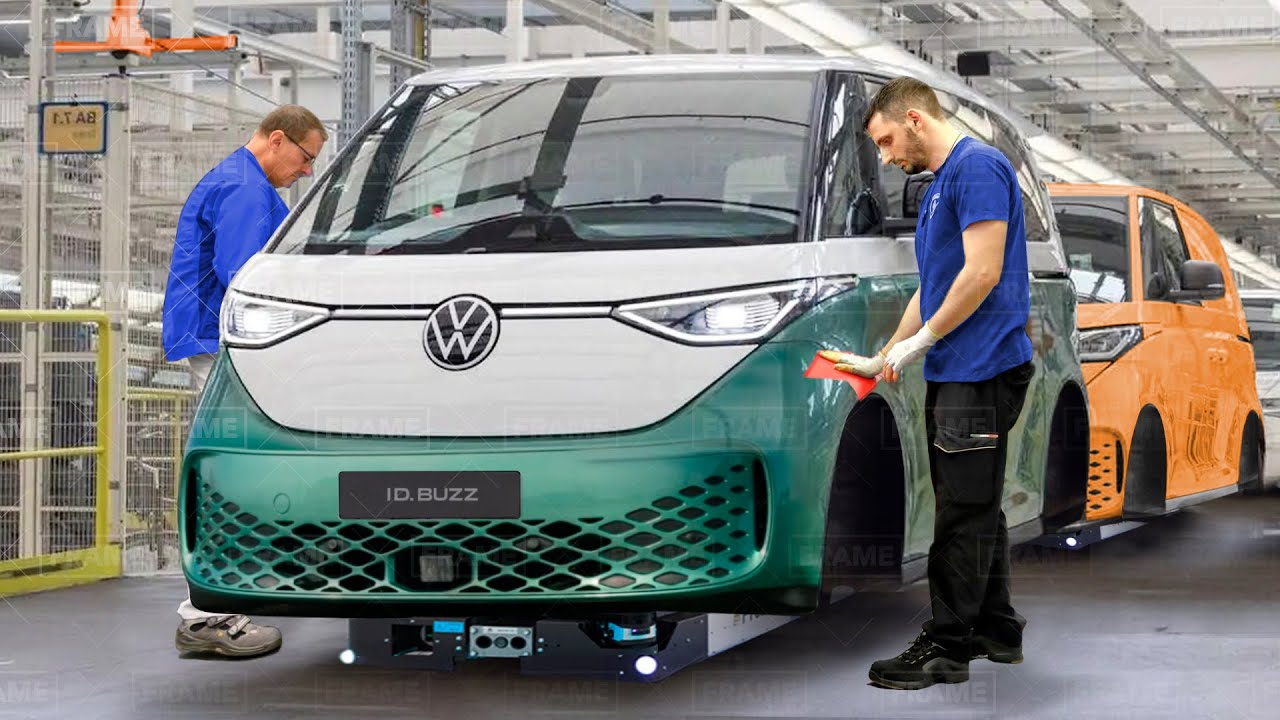 German Most Advanced Factory Producing Futuristic EVs Kombi - ID Buzz ...