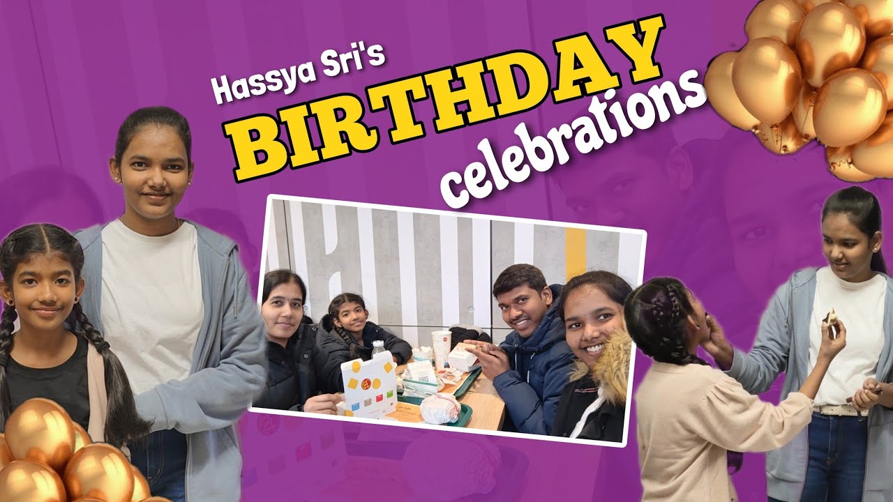 Hassya Sri's birthday celebrations 🎉🥳 (Telugu) || First birthday in ...