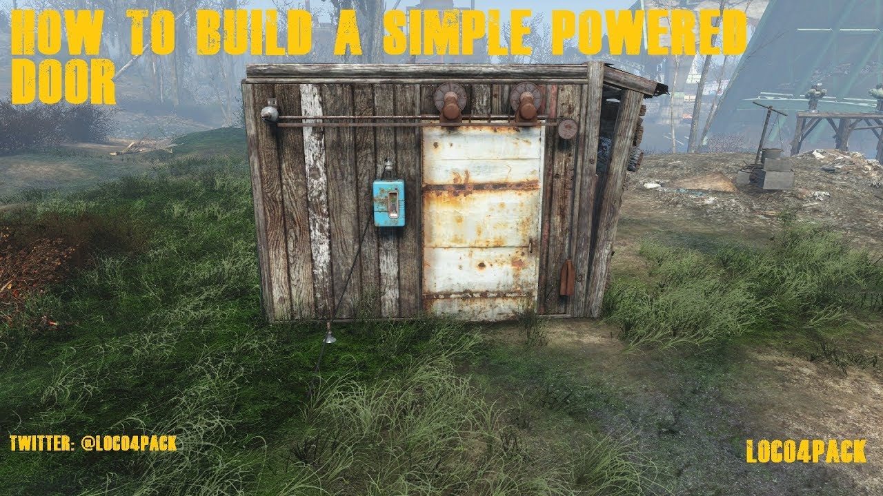 How to Build a Simple Powered Door - YouTube