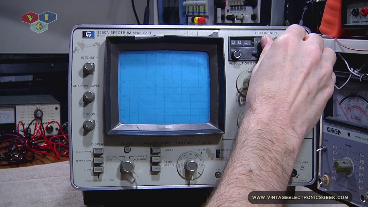 HP 3580A Audio Spectrum Analyzer - Overview / Guts / Demo - YouTube