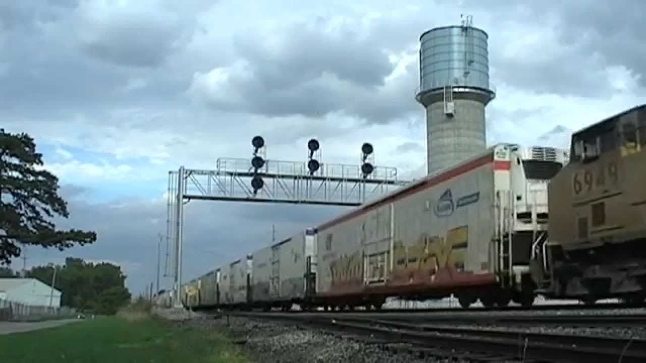 CSX Q091, The Produce Express, At Wellington, Ohio - YouTube
