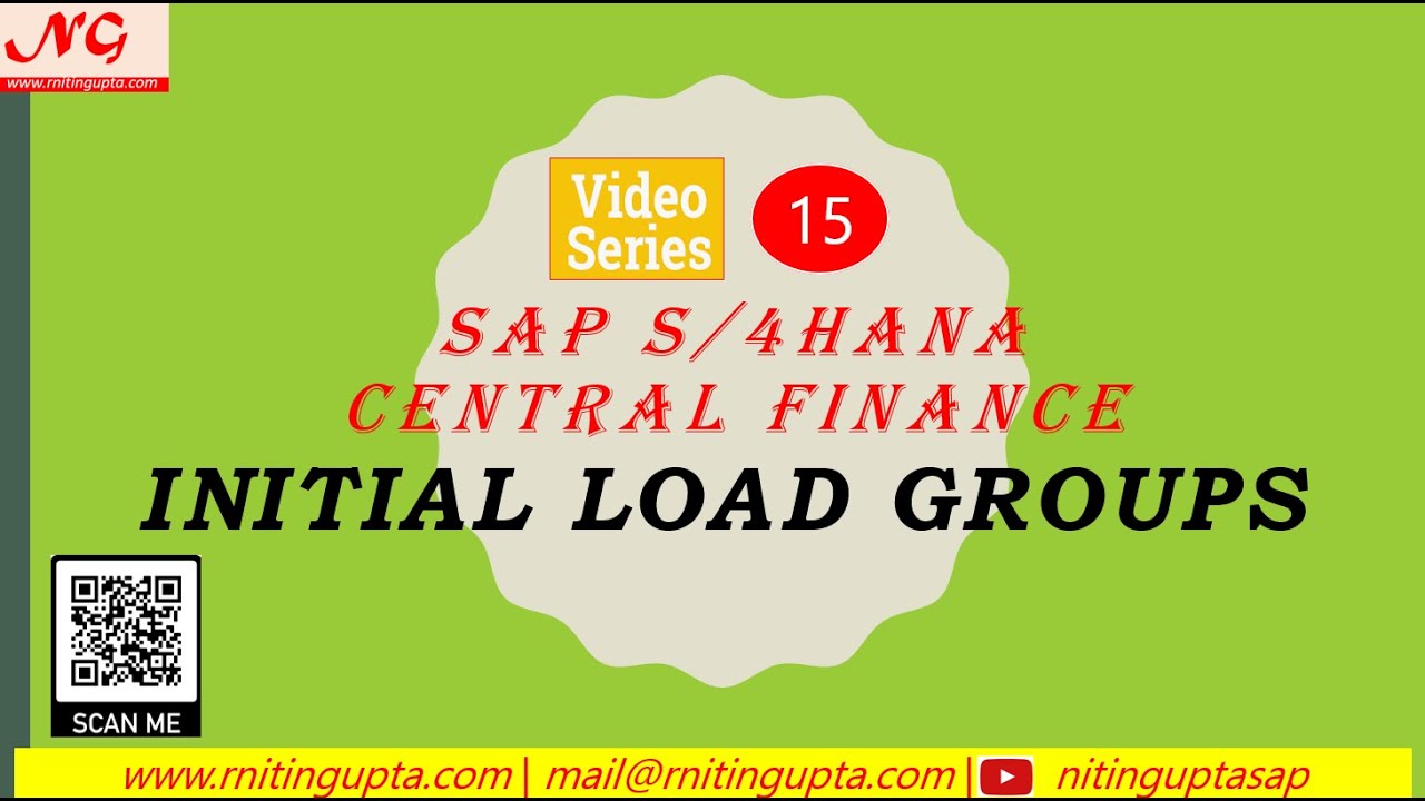 SAP Central Finance - Initial Load Group FAQs - YouTube