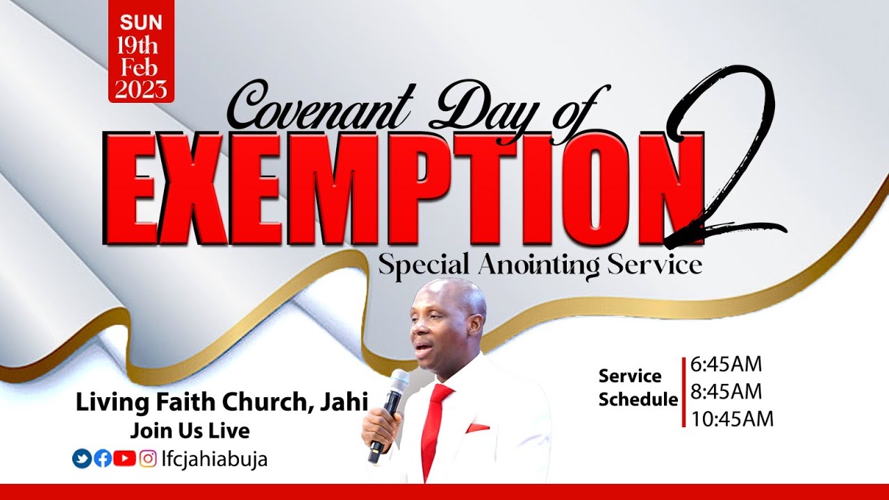 COVENANT DAY OF EXEMPTION SERVICE | 2ND SERVICE | 19TH, FEB., 2023 ...