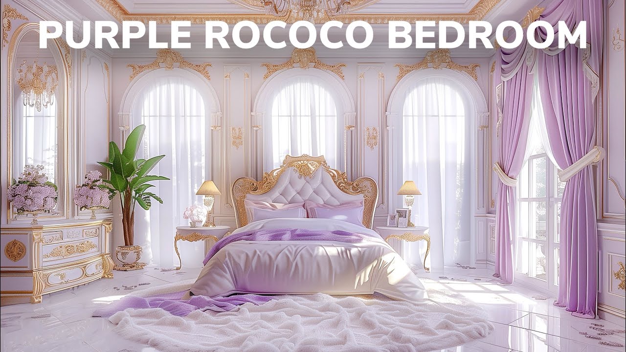 35 Purple Rococo Bedroom Luxury Interior Design Ideas - YouTube