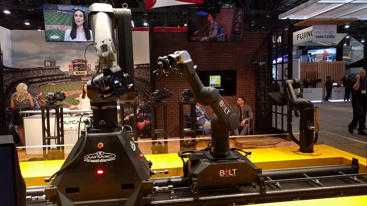High Speed CineBot Bolt Robot Video Camera - NAB MET Show - YouTube