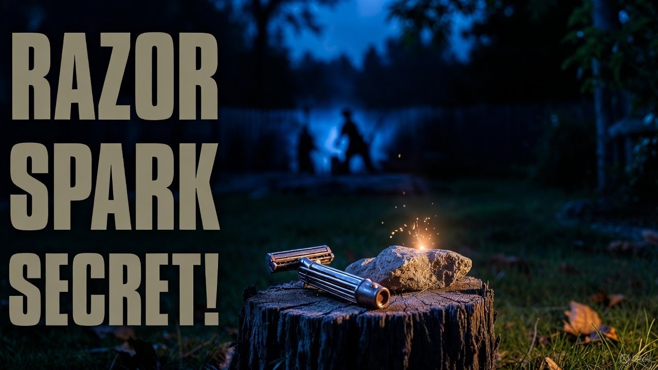 The Secret Ranger Firestarter Made from a Razor and Stone - YouTube