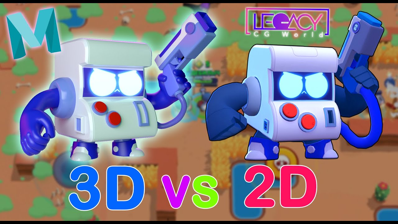 ปั้นโมเดล Maya 3D character "Brawl Stars 8 bit" สอนปั้นด้วยโปรแกรม มายา ...