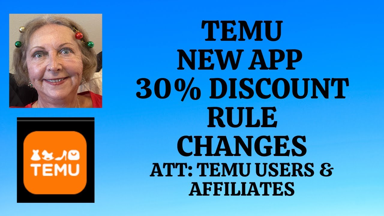 Temu New App 30% Discount Rule Changes/ Attention Temu Users ...
