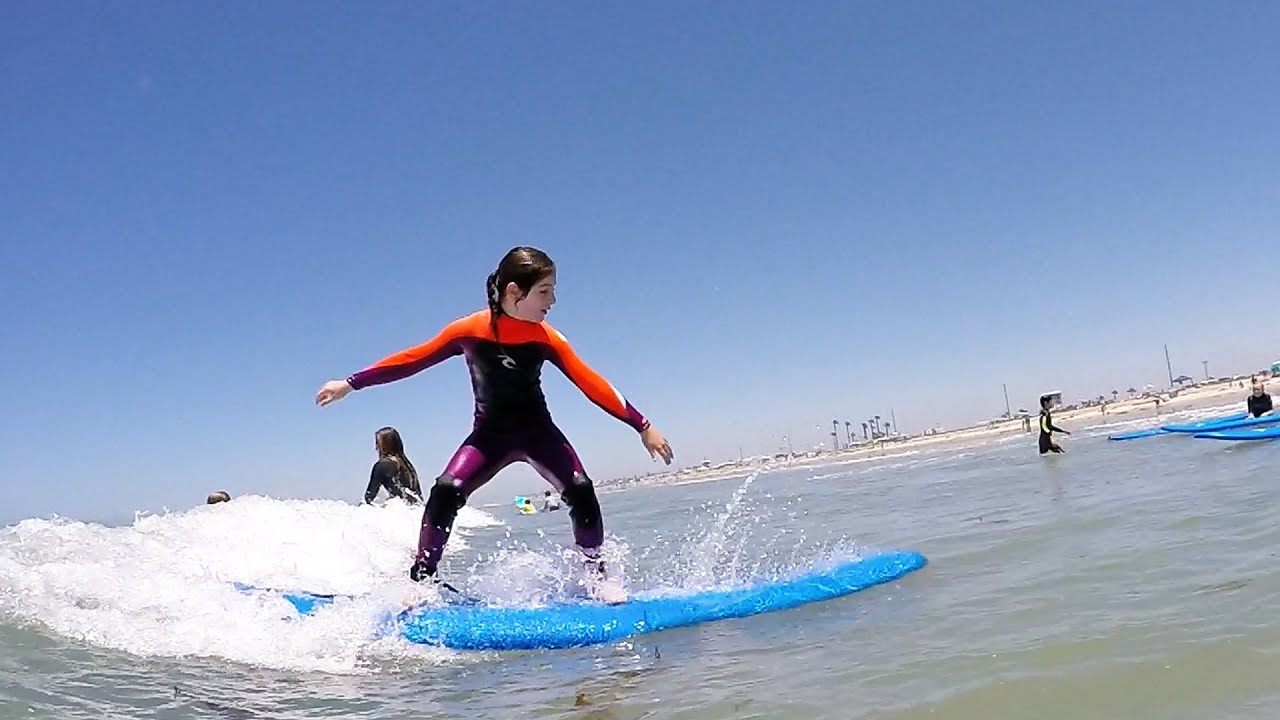 Coronado Surfing Academy at Silver Strand State Beach - Aerial Footage ...