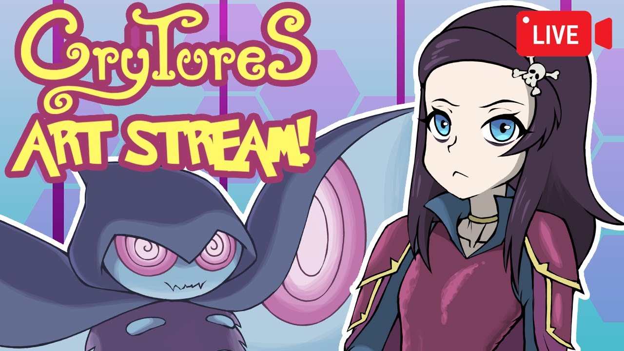 Vtuber Draws Fake Pokemon | Crytures TTRPG - YouTube