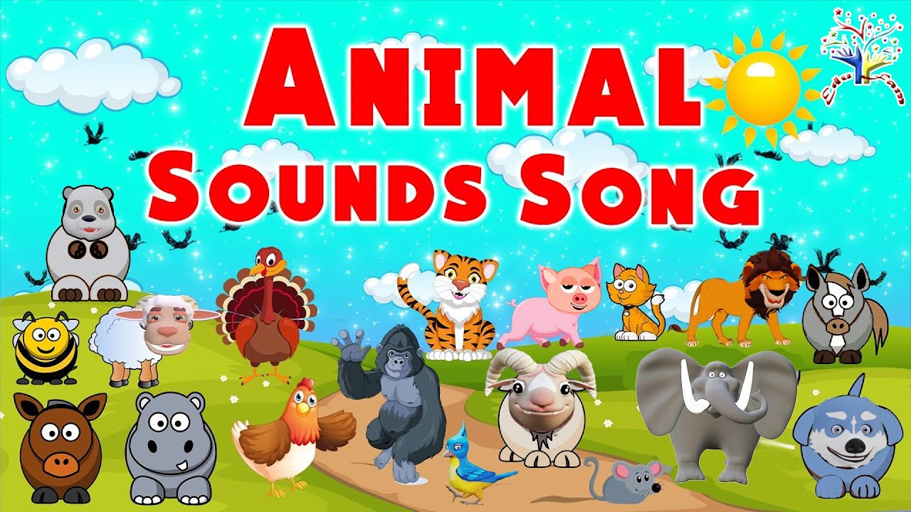 The Animal Sounds Song AJ31 || Kids Songs and Nursery Rhymes || Guess ...