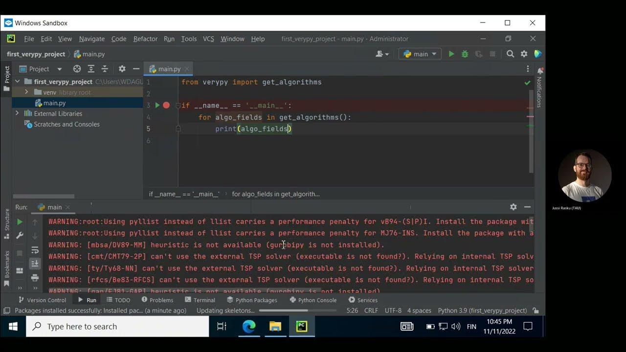 How to install VeRyPy into PyCharm - YouTube
