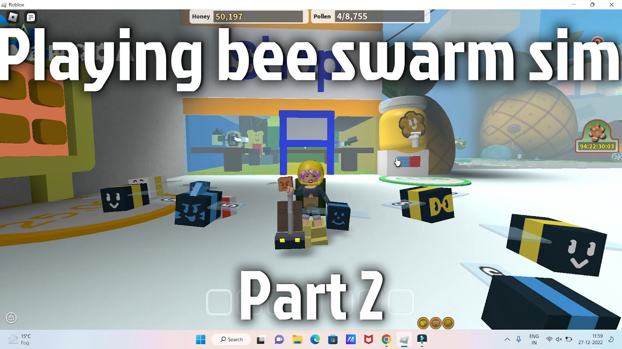 playing bee swam sim!!! part 2 - YouTube