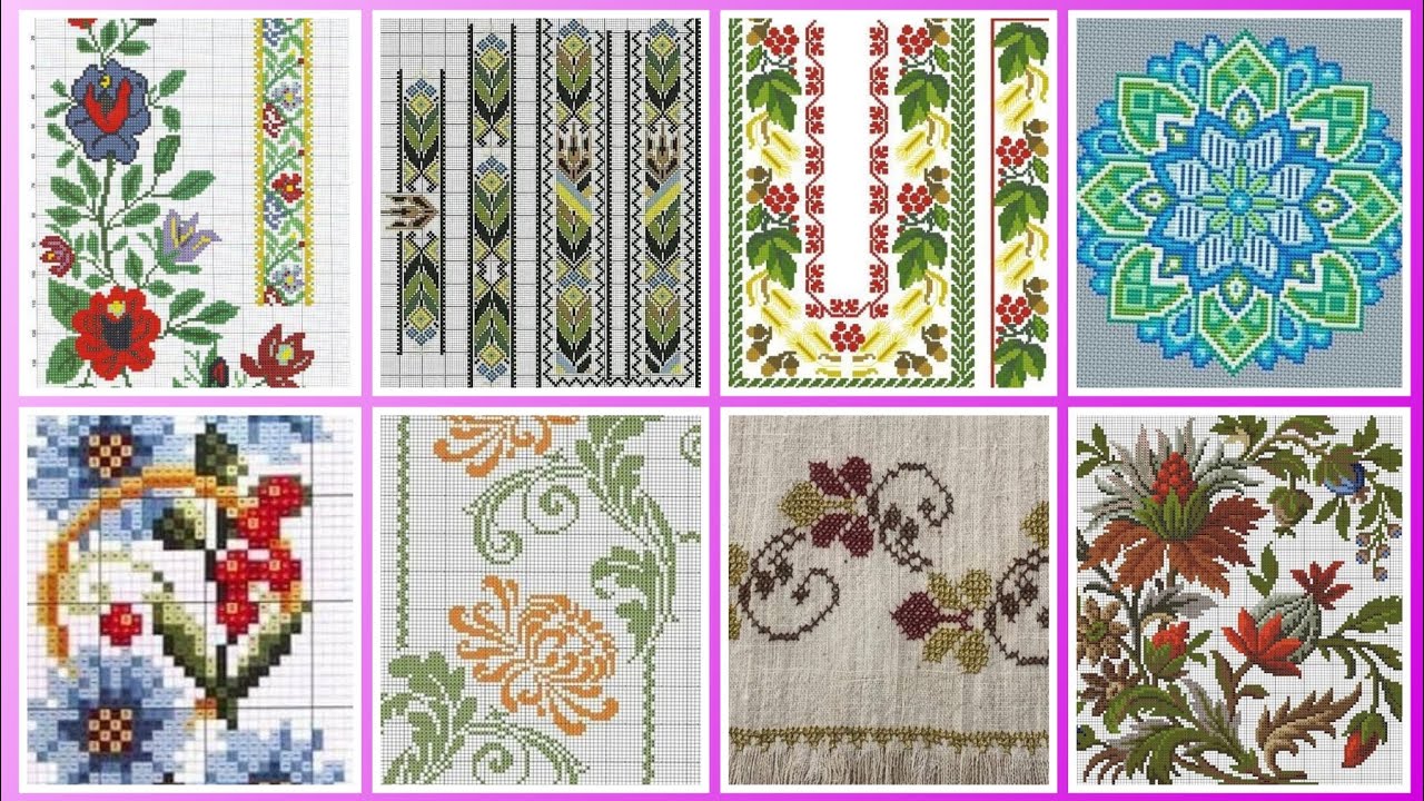 Very Beautiful & Stunning Cross stitch patterns ideas - YouTube