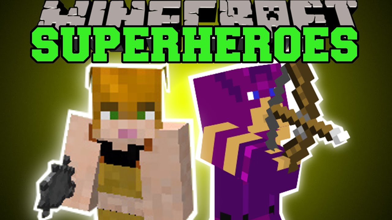 Minecraft: THE ULTIMATE BOW & MACE (SUPERHEROES HAWKEYE, & HAWKGIRL ...