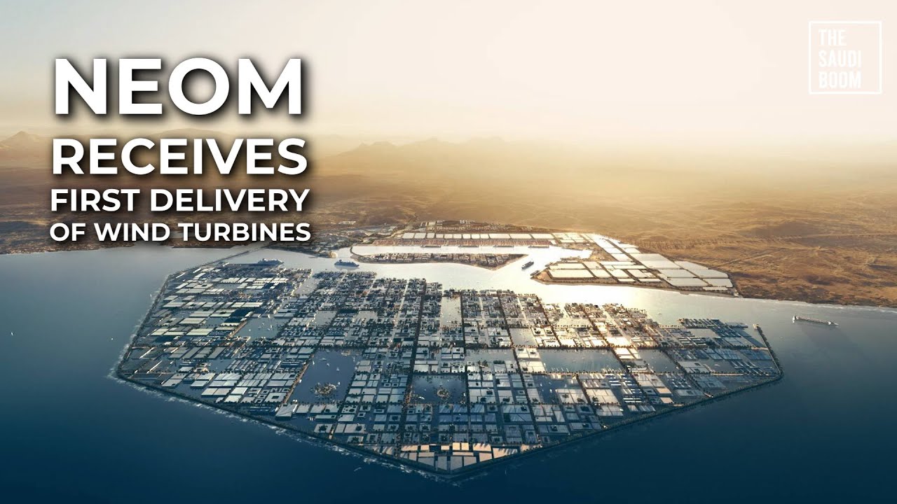 NEOM Receives First Delivery Of Wind Turbines - YouTube