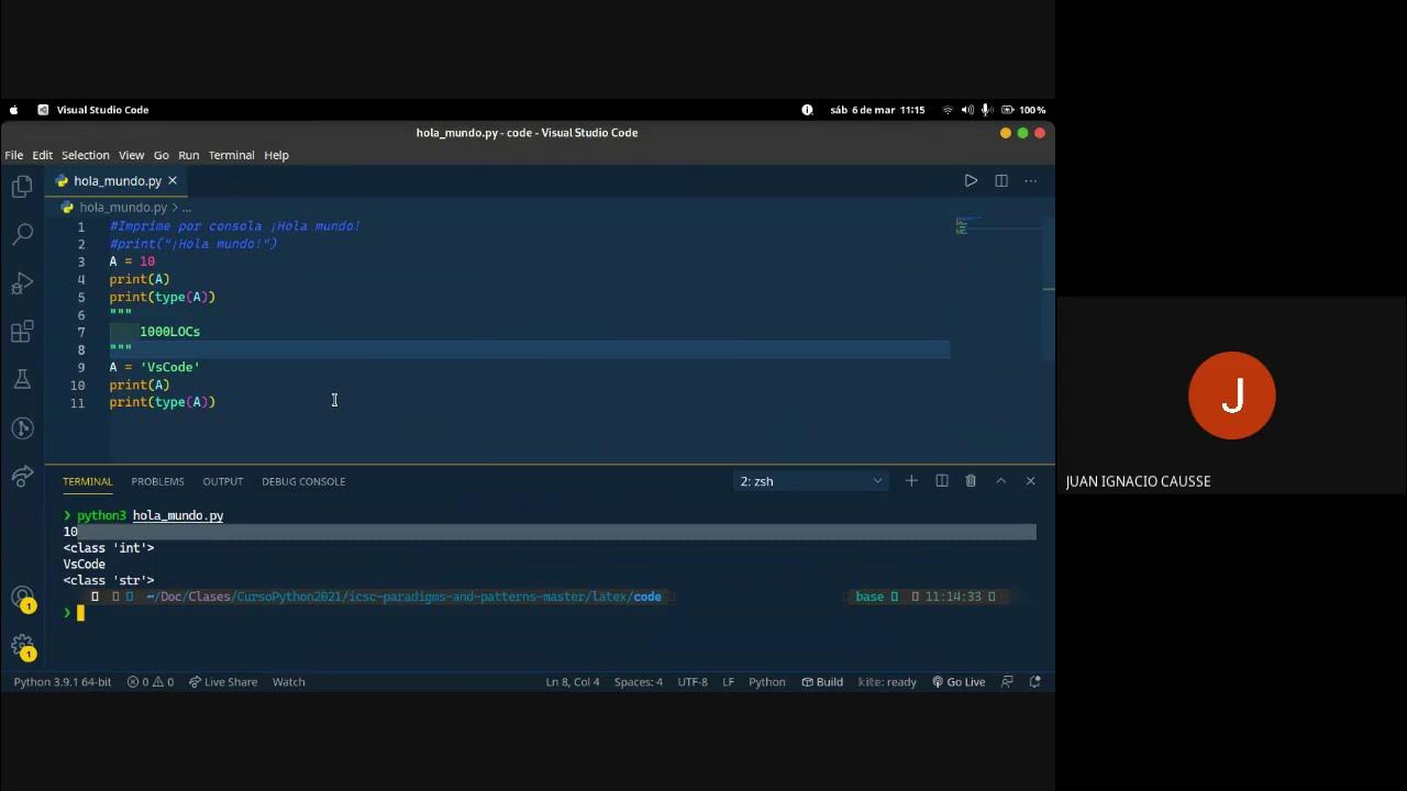 Curso Intensivo Python 2021 Día 1 - Parte 2 - YouTube