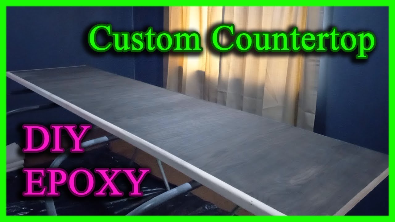 Custom Epoxy Kitchen Countertop, Super Clear Epoxy Resin - YouTube