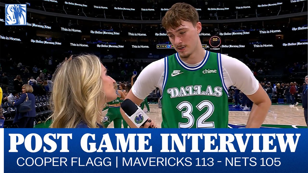Cooper Flagg Post Game Interview vs. Brooklyn Nets | January 12, 2026 ...