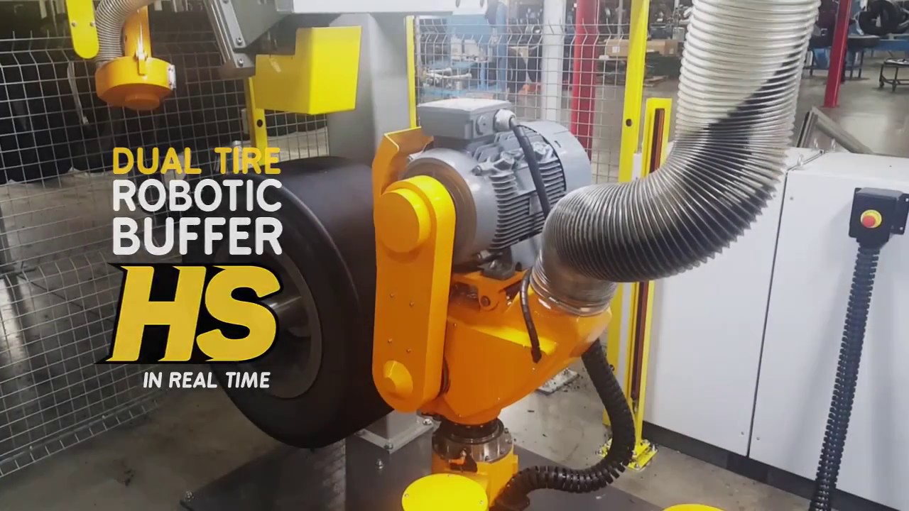 Tire Robotic Buffer Lukatec - Retread Process - YouTube