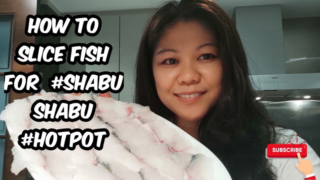 How to slice fish for shabu shabu/hot pot - YouTube