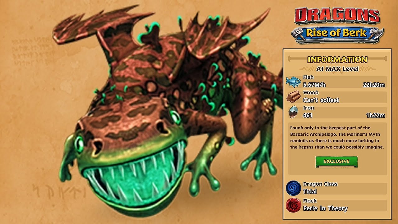 Dragons: Rise Of Berk | Submaripper Marine's Myth Max Level Titan Mode ...