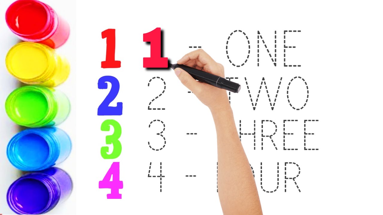 123 Numbers, 123, One two three, 1 to 100 counting, ABC, ABCD, learn to ...