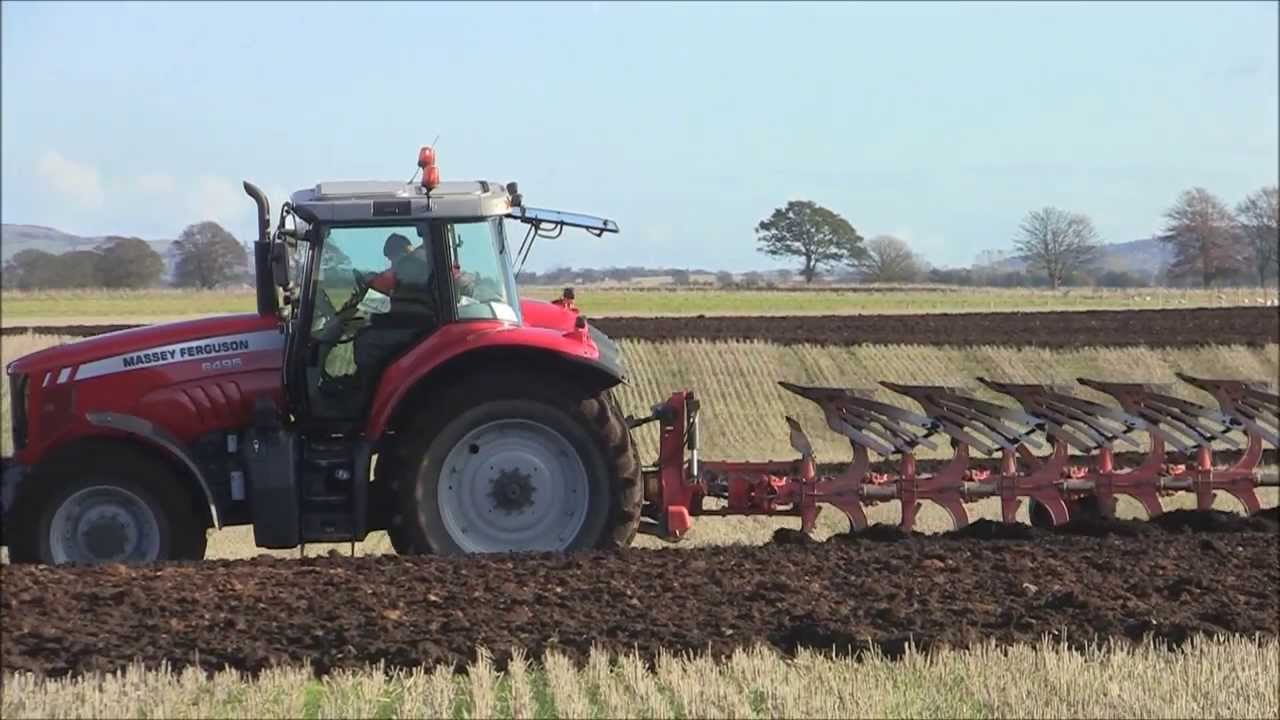 Massey Ferguson 6495 @ Kirriemuir Ploughing Match 10th November 2013 ...
