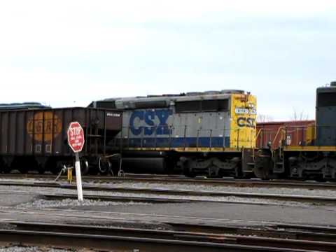 CSX 8116 SD40-2 Startup 2 Goodman Yard Rochester NY - YouTube