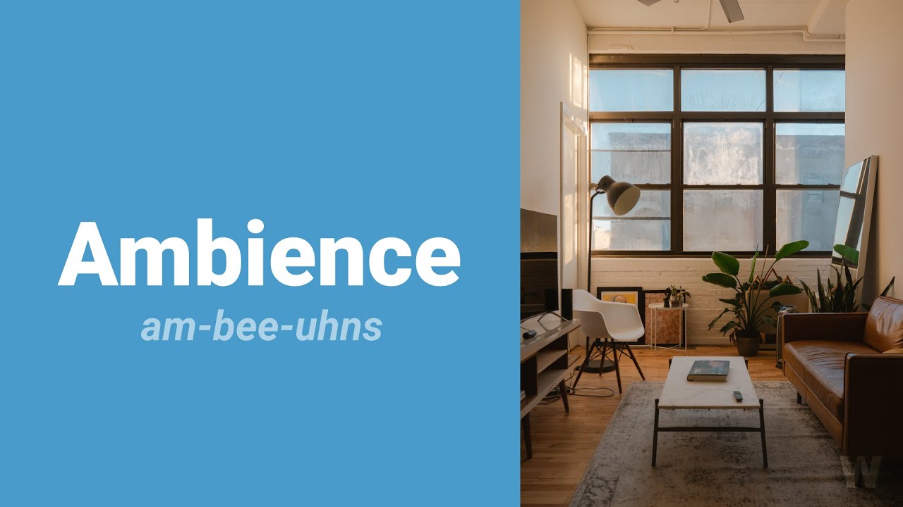 How to Pronounce Ambience? - YouTube