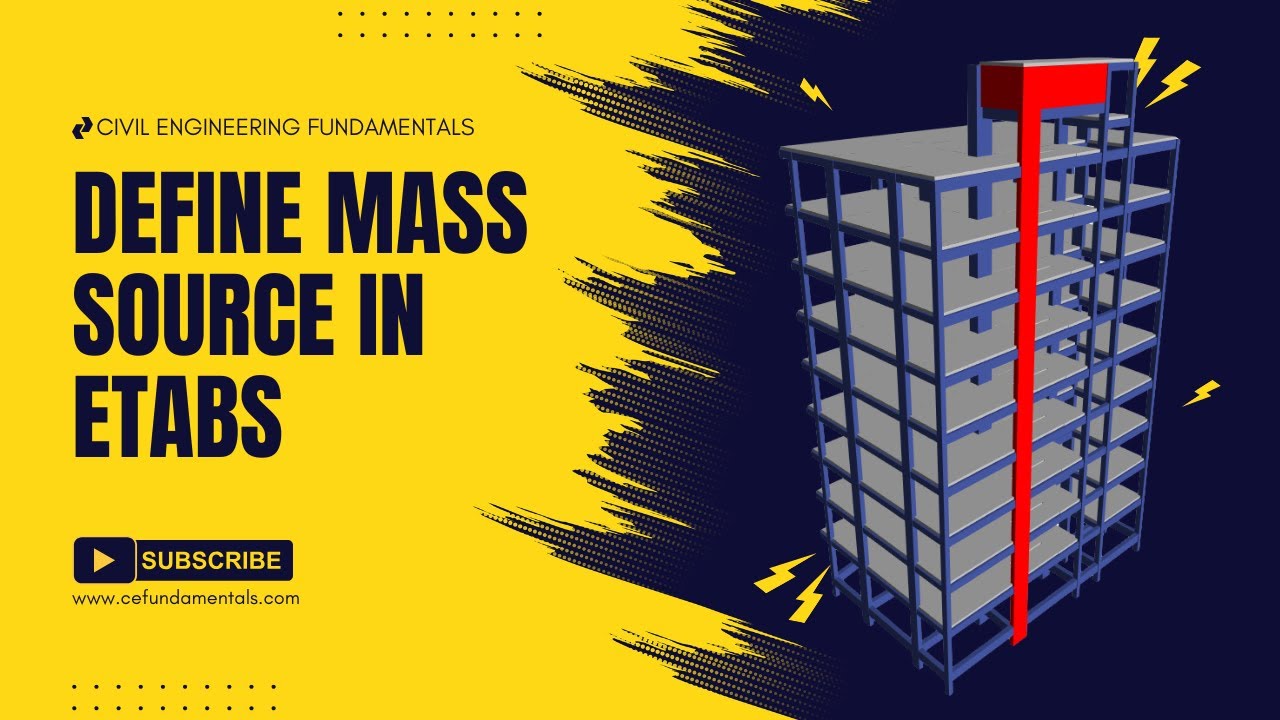 Mass Source Definition and Loads Application in ETABS - YouTube