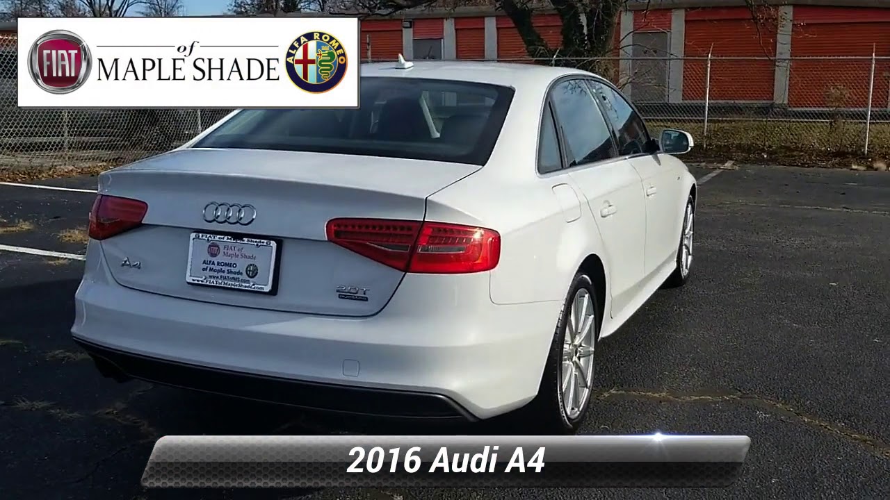 Used 2016 Audi A4 Premium, Maple Shade, NJ 18934L - YouTube