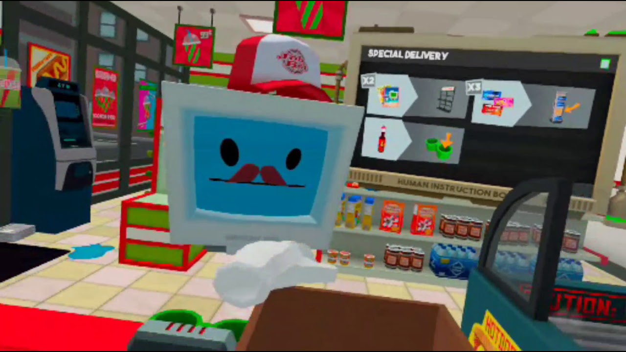 Finishing the store clerk job (Job Simulator) (final part) - YouTube