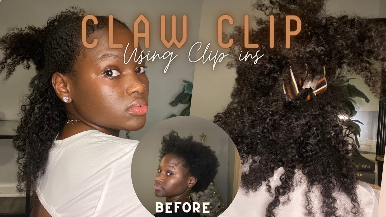 Viral Claw Clip Trend | Short Hair 4C Hair - YouTube