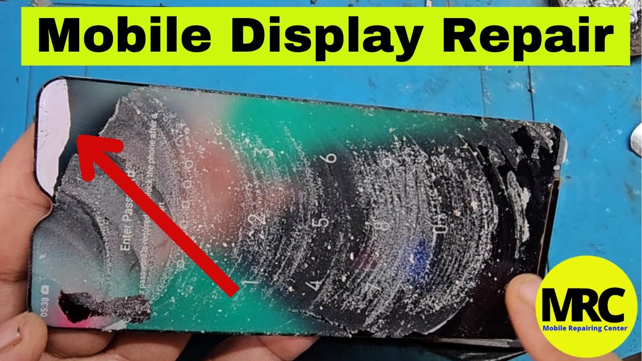Mobile Display Repair | Display Polizer Paper Change | White Display ...
