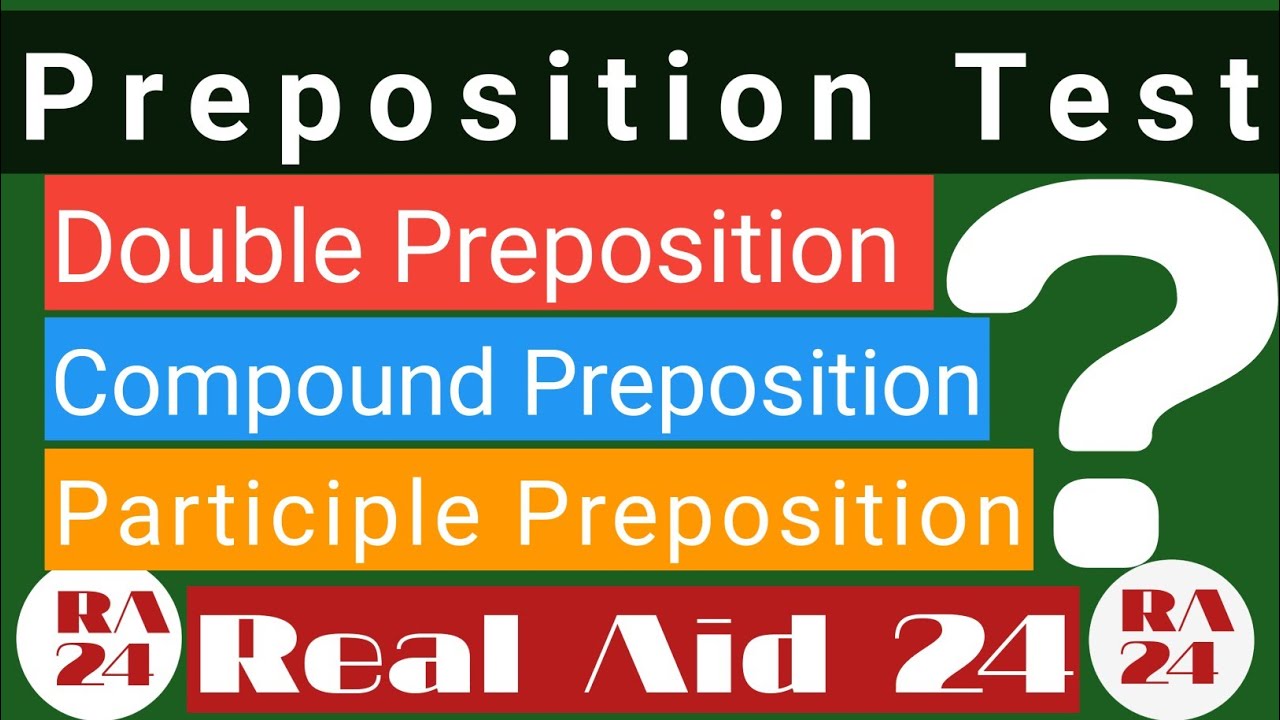 Preposition Test| Parts of Speech Test| English Grammar Test| - YouTube