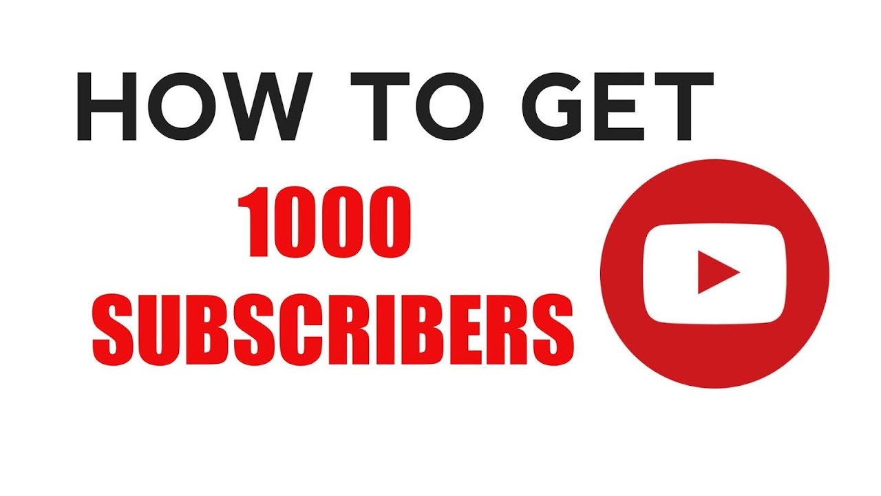 How to make 1000 subscribers on youtube - YouTube